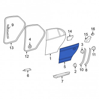 Volkswagen Jetta Replacement Door Shells & Skins — CARiD.com