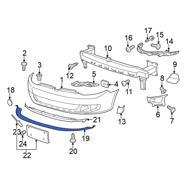 Volkswagen OE 1K9805903 - Front Valance Panel