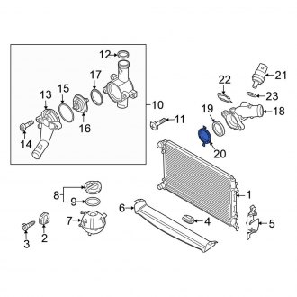 Volkswagen Jetta OEM Engine Cooling Parts | Radiators, Fans — CARiD.com