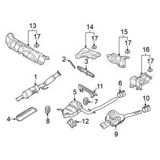 2014 Volkswagen Jetta OEM Exhaust Parts - Systems, Tips | CARiD