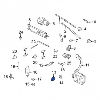 Volkswagen Tiguan OEM Wiper Blade & Washer Parts | Motors, Arms — CARiD.com