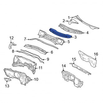 Volkswagen Golf Cowl Panels & Parts | Vent Grills — CARiD.com