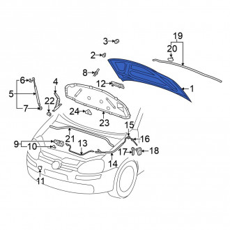 Volkswagen Golf GTI Replacement Hood Panels — CARiD.com