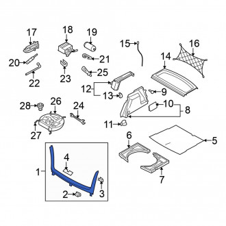 Volkswagen Trunk & Tailgate Moldings, Trim Panels, Bezels — CARID.com