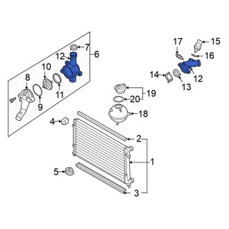 Volkswagen Jetta OEM Engine Cooling Parts | Radiators, Fans — CARiD.com
