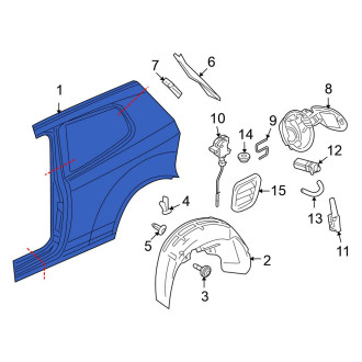Volkswagen Golf GTI OEM Quarter Panels & Parts | Rear & Front — CARiD.com