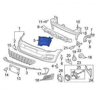 Volkswagen Golf GTI OEM Bumpers - Genuine Front & Rear Bumpers | CARiD