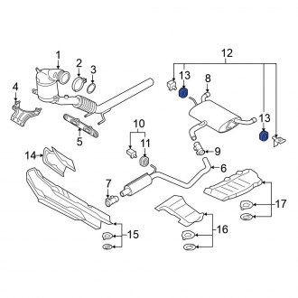 Volkswagen Golf OEM Exhaust Parts | Systems, Tips, Pipes — CARiD.com