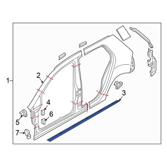 Volkswagen Golf OEM Rocker Panels & Floors | Side Skirts, Pans — CARiD.com