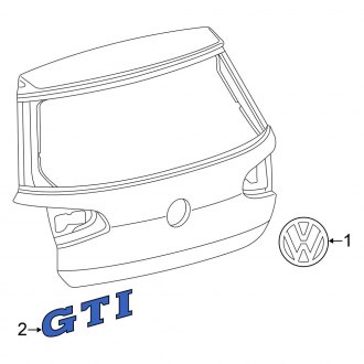 Volkswagen Golf GTI OEM Trunks & Parts | Lids, Rear Panels — CARiD.com