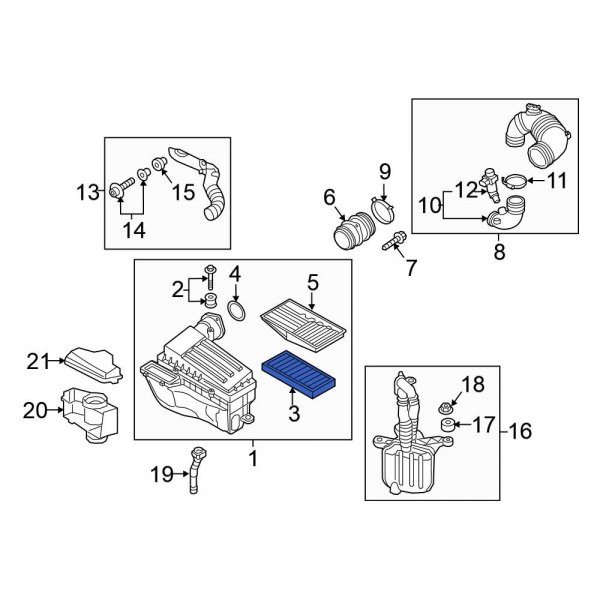 Volkswagen OE 1K0129620L - Engine Air Filter