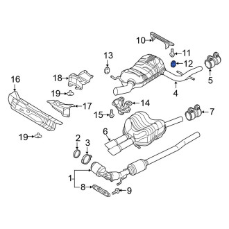 Volkswagen Golf OEM Exhaust Parts | Systems, Tips, Pipes — CARiD.com