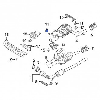 Volkswagen Golf OEM Exhaust Parts | Systems, Tips, Pipes — CARiD.com