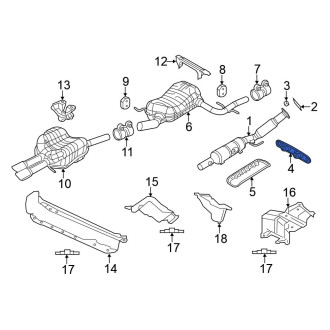 Volkswagen Golf OEM Exhaust Parts | Systems, Tips, Pipes — CARiD.com