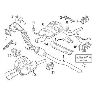 2012 Volkswagen Jetta OEM Exhaust Parts | Systems, Tips — CARiD.com