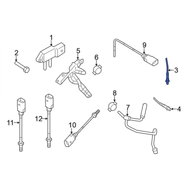 Volkswagen OE 1K0998262AD - Front Oxygen Sensor