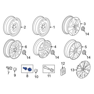 Volkswagen Jetta OEM Wheels & Tires | Lug Nuts, TPMS Sensors — CARiD.com