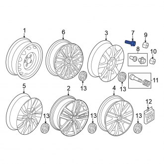 Volkswagen Jetta OEM Wheels & Tires | Lug Nuts, TPMS Sensors — CARiD.com
