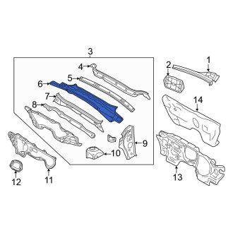 Volkswagen Jetta Cowl Panels & Parts | Vent Grills — CARiD.com