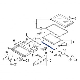 Volkswagen OEM Roofs & Parts | Panels, Drip Rails, Braces — CARiD.com