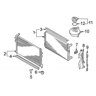 2020 Volkswagen Jetta OEM Engine Cooling Parts | Radiators — CARiD.com