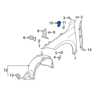 Volkswagen Jetta Fender Support Braces & Hardware | CARiD