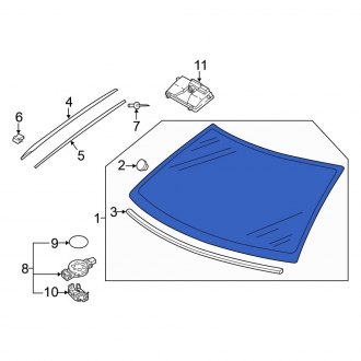 Volkswagen Jetta Replacement Windshield Glass — CARiD.com