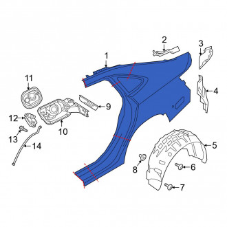 Volkswagen Jetta OEM Quarter Panels & Parts - Rear & Front | CARiD