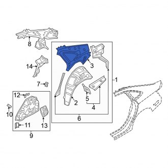 Volkswagen Jetta OEM Quarter Panels & Parts - Rear & Front | CARiD