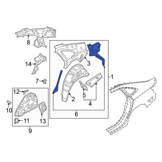 Volkswagen Jetta OEM Quarter Panels & Parts - Rear & Front | CARiD
