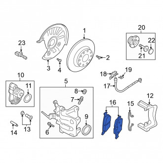 Volkswagen Jetta OEM Brake Parts | Pads, Bleeders, Rotors — CARiD.com