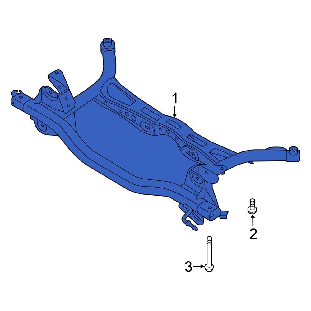 Volkswagen OE 5QM505315D - Rear Suspension Subframe Crossmember