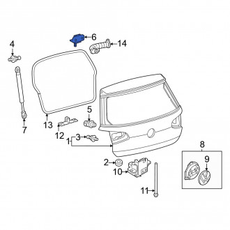 Volkswagen Golf GTI Trunk & Tailgate Hinges — CARID.com