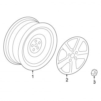 2010 Volkswagen Routan Replacement Factory Wheels & Rims - CARiD.com