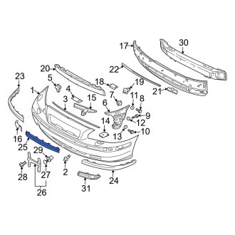 Volvo S60 Replacement Bumper Moldings & Trim — CARiD.com