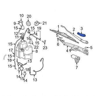Volvo S80 OEM Wiper Blade & Washer Parts | Motors, Arms — CARiD.com
