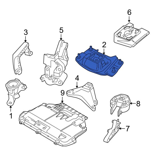 Volvo OE 31316498 - Left Engine Mount