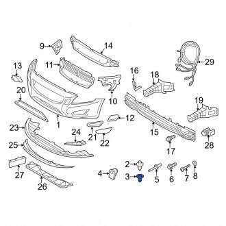 Volvo S90 Header Panel Brackets & Hardware — CARiD.com