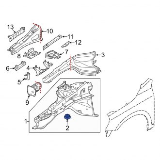 Volvo S60 OEM Fenders | Factory Front & Rear Fenders — CARiD.com