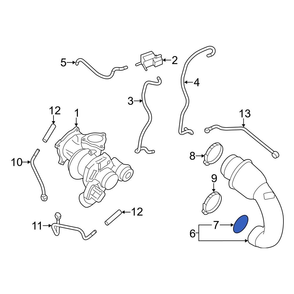Volvo OE 31269068 - Engine Air Intake Resonator Seal