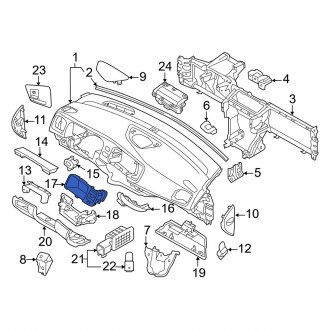 Volvo V60 Dash Covers | Velour, Suede, Polycarpet, ABS