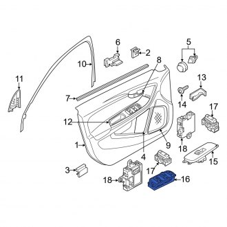 Volvo XC60 OEM Window Parts | Visors, Regulators — CARiD.com