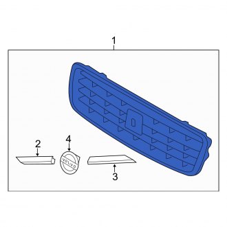 Volvo S80 Replacement Grilles | Moldings, Brackets - CARiD.com