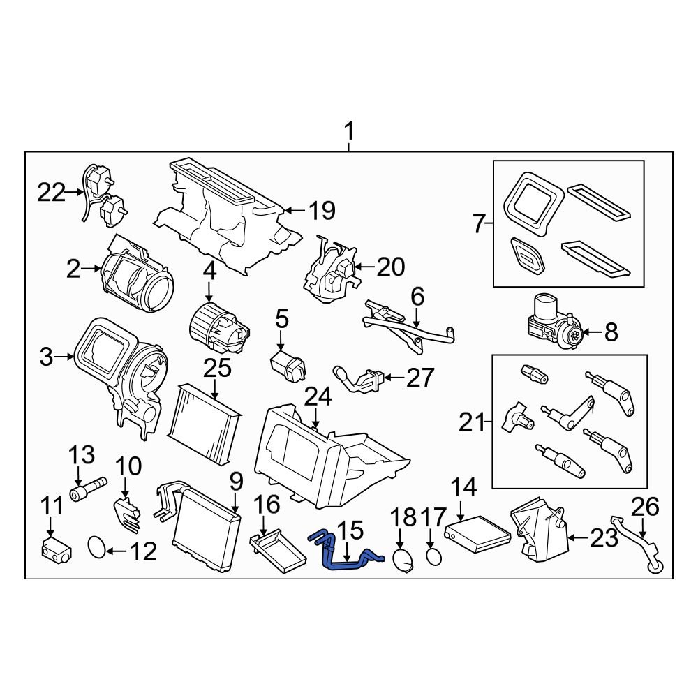 Volvo OE 31319215 - HVAC Heater Hose