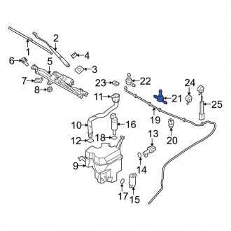 Volvo XC60 OEM Wiper Blade & Washer Parts | Motors, Arms — CARiD.com