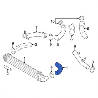 Volvo XC60 Replacement Intercooler Hoses — CARiD.com