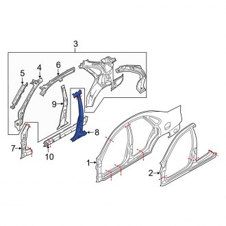 Volvo Pillars | Assemblies, Door Jambs, Braces — CARiD.com
