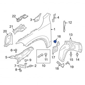 Volvo S90 Inner Fenders | Wells, Liners, Shields — CARiD.com