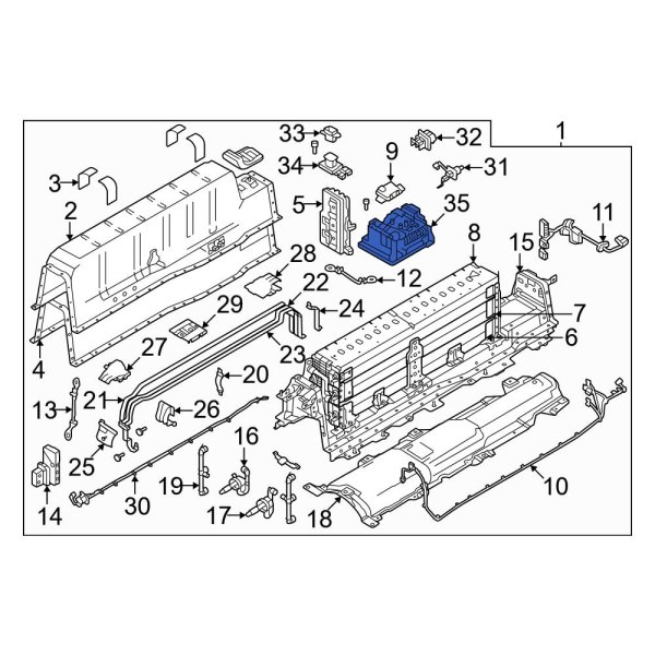 Volvo OE 32411477 - Drive Motor Battery Pack Cooling Fan Relay