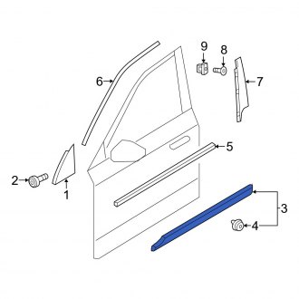 Volvo XC90 Door Moldings | Side, Edge, Belt – CARiD.com